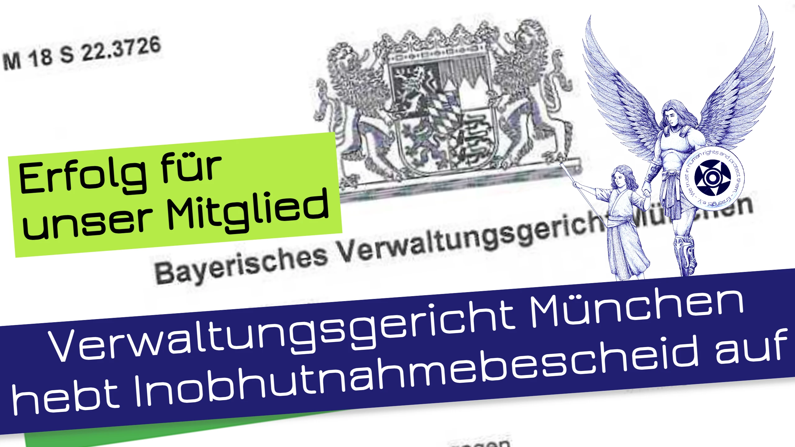 Erfolg für Mitglied: VG München hebt Inobhutnahme auf - Erzengel Verein